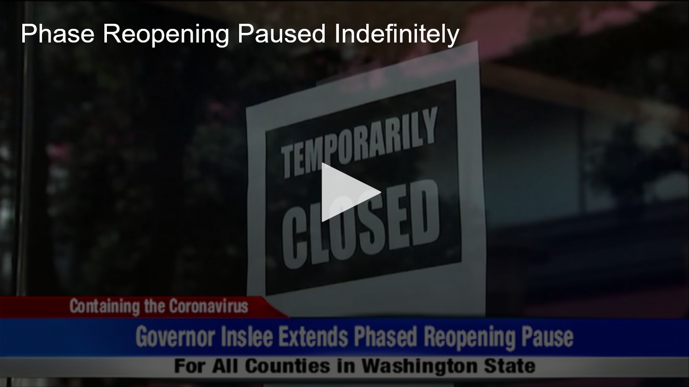 Phase Reopening Paused Indefinitely | Fox 11 Tri Cities Fox 41 Yakima